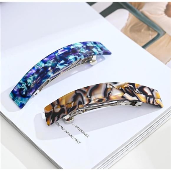 Accessories | 2 Pcs Large Hair Barrettes For Women Retro French Design ...